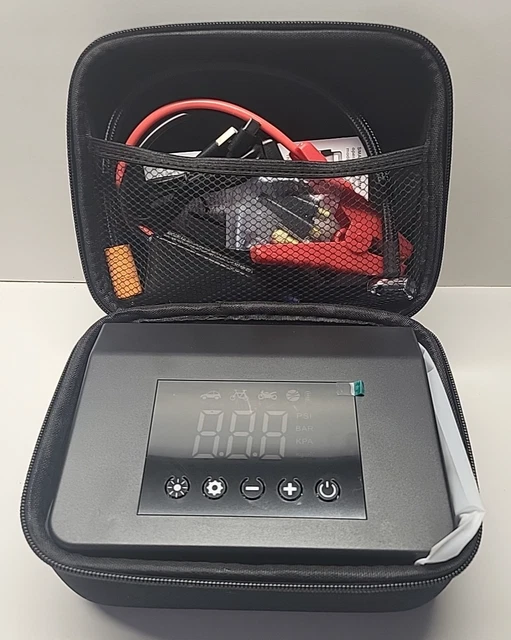 ALL IN ONE Portable Car Jump Starter With Air Compressor 4000A Car ...