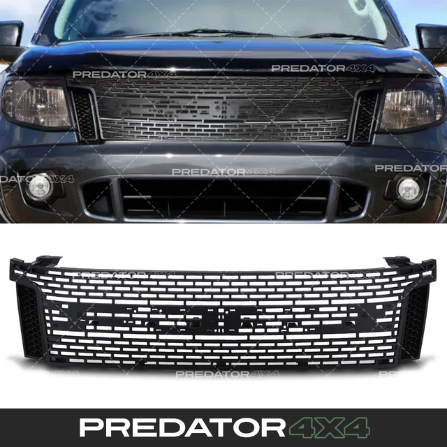 FRONT BUMPER GRILLE Black Grill Raptor Style Upgrade For Ford Ranger T6 ...