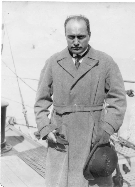 FOTO RARA AUTOGRAFATA originale Duce Benito Mussolini, Fascismo ...