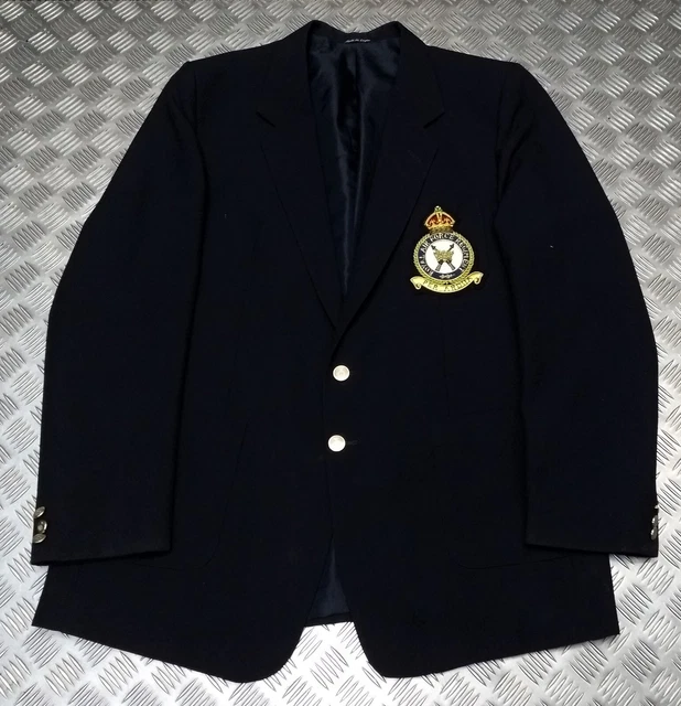RAF REGIMENT INSIGNES Blazer Royal Air Force Kings Couronne Par Ardua ...
