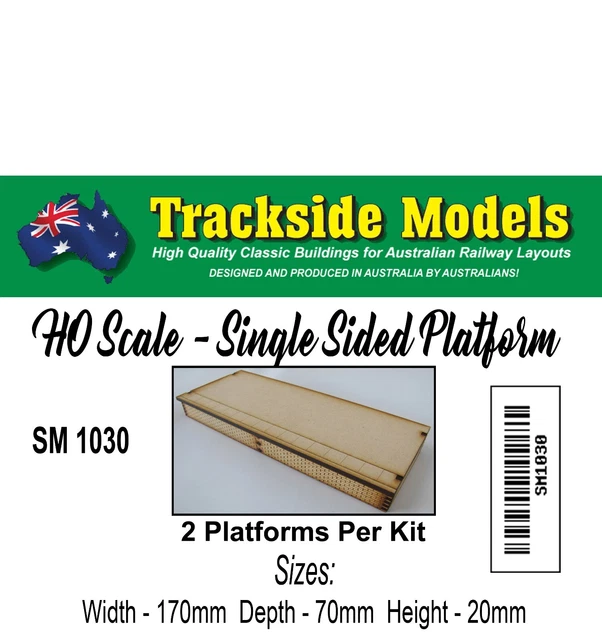 TRACKSIDE MODELS - HO Scale - Laser Cut "Single Sided Platform ...