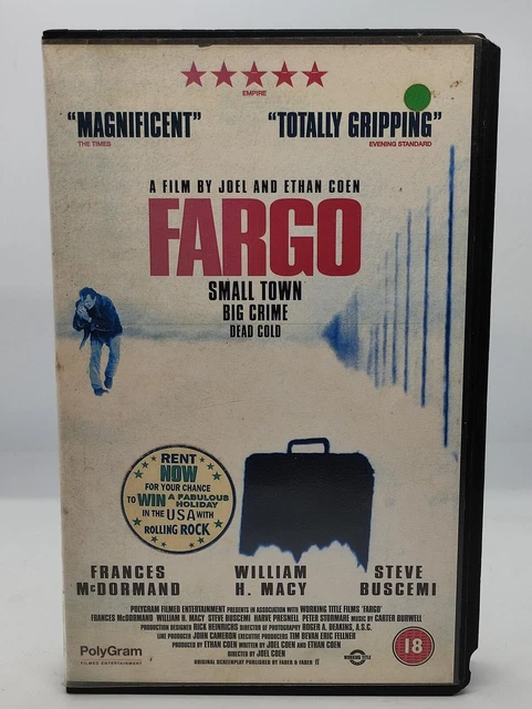 FARGO ON VHS Tape [Big Box Ex-Rental] £9.99 - PicClick UK