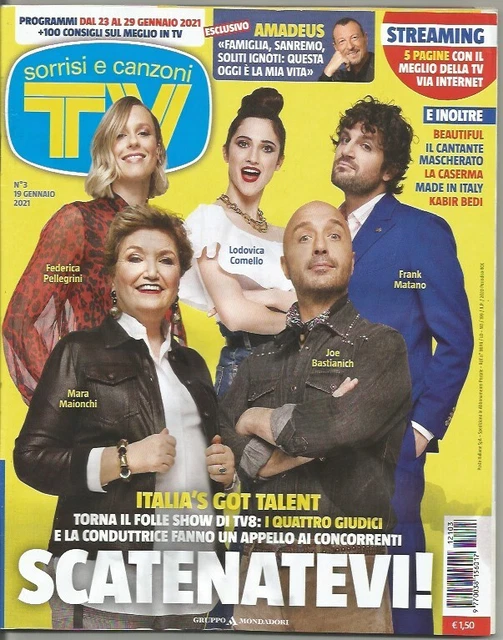 Rivista Settimanale Sorrisi E Canzoni Tv N 3 19 Gennaio 2021 Gruppo