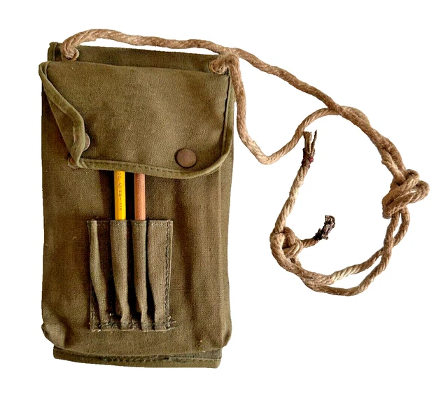 WW2 BRITISH AIRBORNE -Para Map Case 1944 Original + Map, Pencils ...