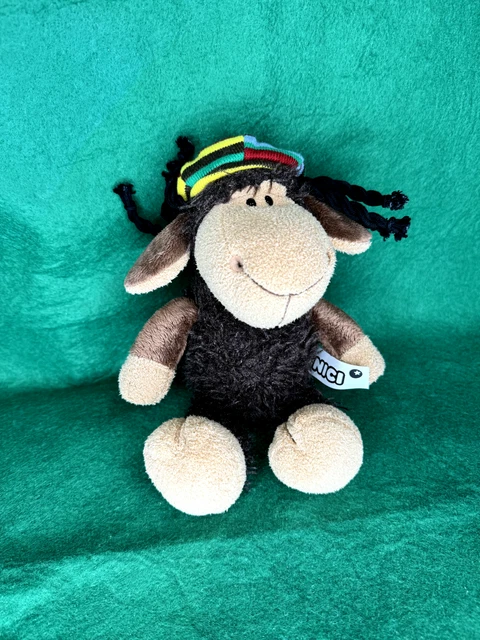 NICI JOLLY BOB Rasta Sheep/Lamb Theme Kids Soft Toy Plushie Brown ...