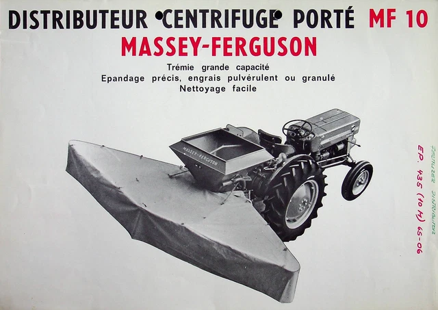 239793) MASSEY-FERGUSON MF 10 Prospekt 06/1965 EUR 5,55 - PicClick DE