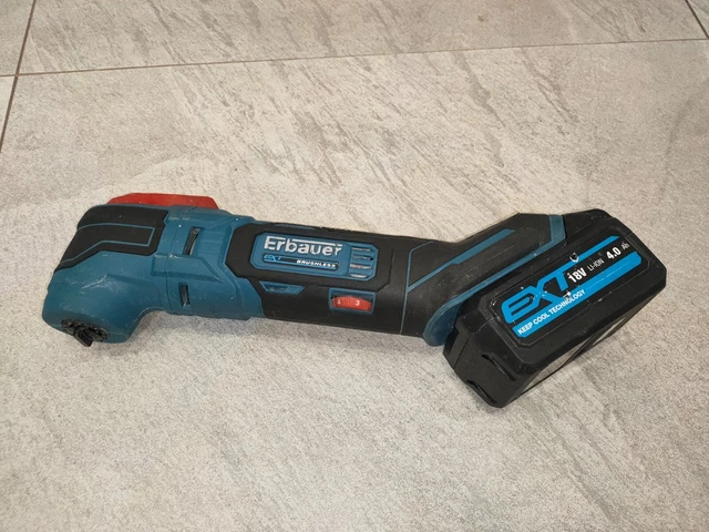ERBAUER EMT18-LI-QC KABELLOS 18 V Li-Ion EXT bürstenlos Multitool + 4 ...
