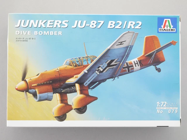 ITALERI 079 JUNKERS JU-87 B2/R2 Dive Bomber StuKa 1:72 LIKE NEW ...