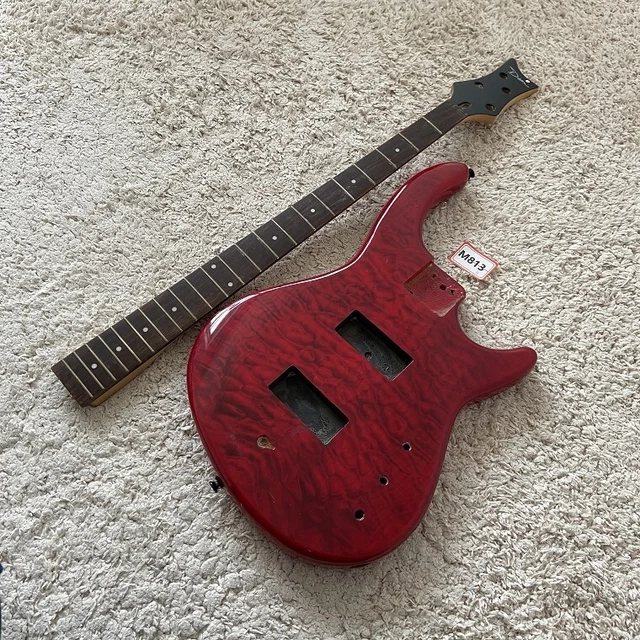 DEAN RED 4-SAITIGER E-Bass-Körper mit Hals und Palisander-Griffbrett ...