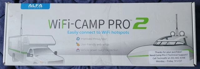 ALFA WIFI CAMP Pro 2 v2 long range WiFi repeater kit R36A +Antenna ...