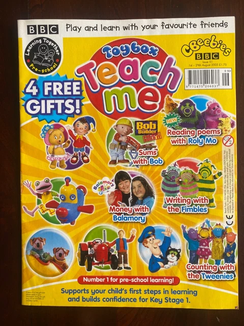 TOYBOX TEACH ME Cbeebies Magazine August 2005 Issue 15 Tweenies ...