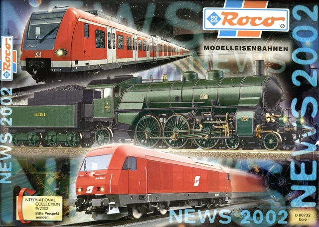 ROCO MODELLEISENBAHN PROSPEKT News 2002 D Katalog catalog model railway ...