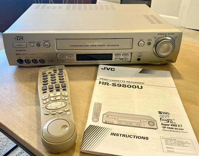JVC HR-S9800U SUPER S-VHS SVHS Super VHS TBC magnétoscope **entièrement ...