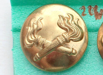RARE ARMY MILITARY UNIFORM BUTTON - CROSS TORCH - D:25mm, MILITARY ...