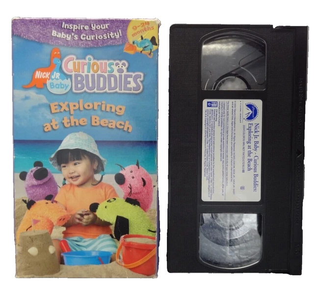 NICK JR BABY Curious Buddies VHS Exploring At The Beach VTG Cassette ...