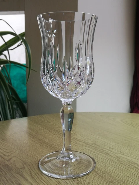 VINTAGE THOMAS WEBB crystal Opera large wine glasses 19cm superb ...
