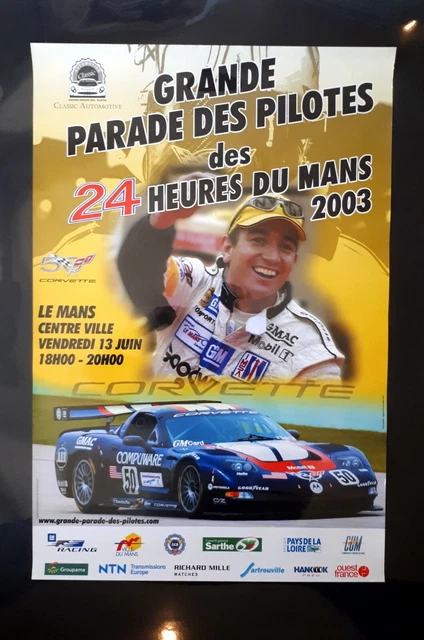 24 Heures Du Mans 2003 Parade Des Pilotes Affiche Officielle Aco Eur 15