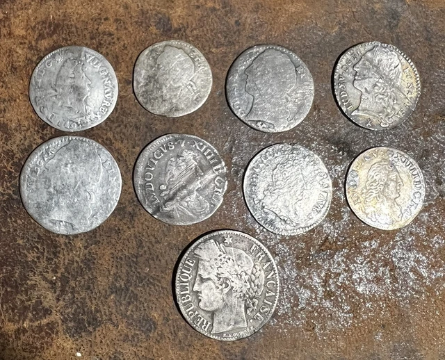 LOT DE MONNAIES Royales En Argent Louis XIV XV Et XVI EUR 5,00 - PicClick FR