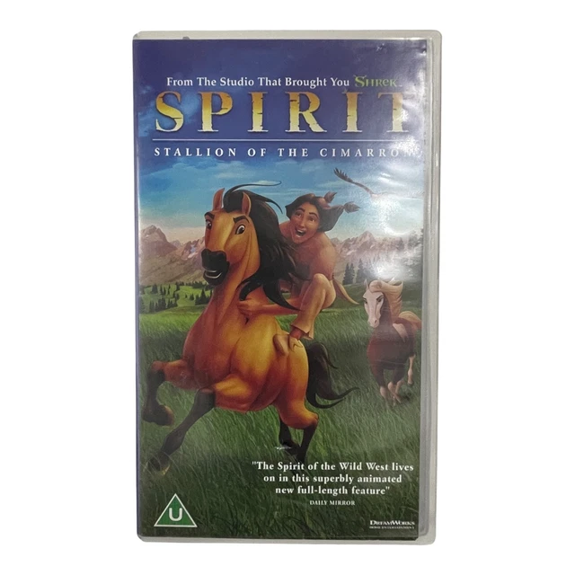 SPIRIT: STALLION OF the Cimarron (2002) VHS - DreamWorks Animation £8. ...