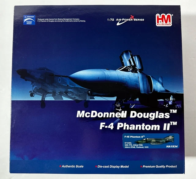 HOBBY MASTER HA1934 1/72 F-4E Phantom II Capt Steve Ritchie & Charles ...