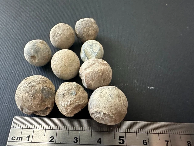 BATTLE OF WATERLOO - Lead Musket Balls from the battlefield (9) $119.49 ...