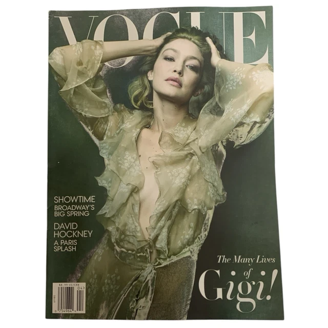 VOGUE MAGAZINE APRIL 2025 Gigi Hadid Broadways Big Spring David Hockney ...