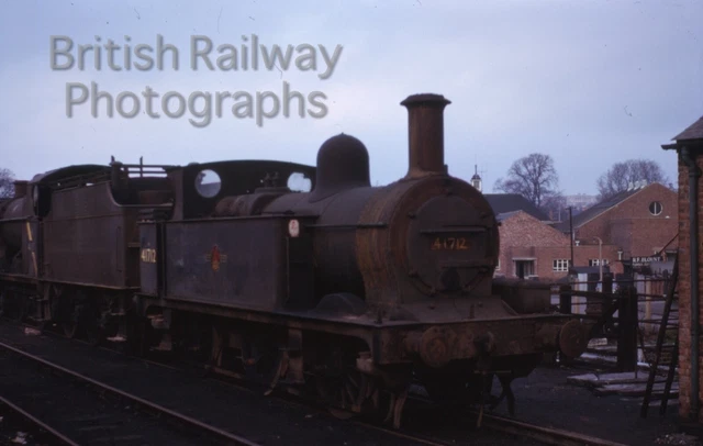 35MM SLIDE BRITISH Railways BR Steam Loco Class 1F-A 41712 at Kettering ...