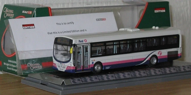 OOC OM46006 VOLVO Wright Eclipse diecast model bus coach First in ...