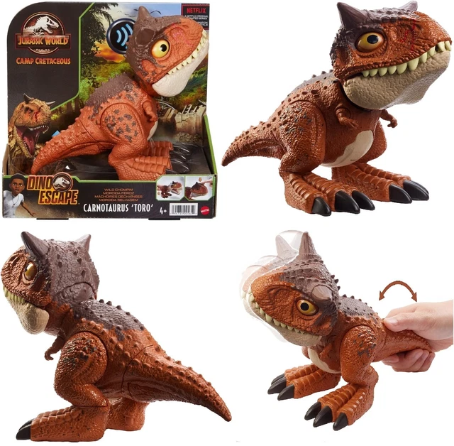 JURASSIC WORLD TOYS Chompin Carnotaurus Toro Dinosaur Action Camp ...