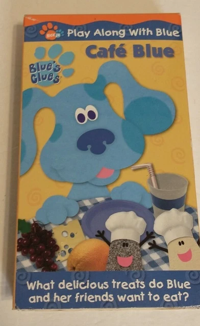BLUE'S CLUES CAFE Blue VHS Used VCR Video Tape Nick Jr. RARE TESTED £11 ...