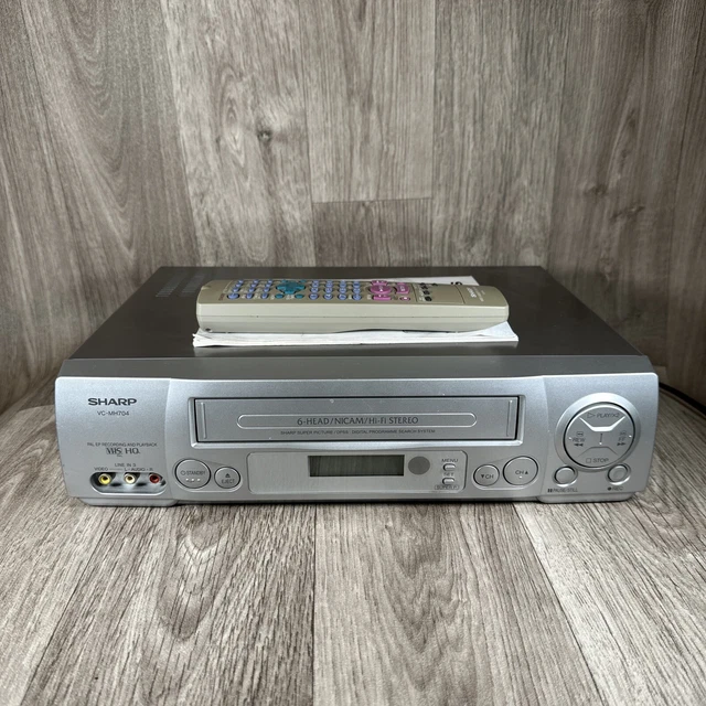 SHARP VC-MH704 HIFI 6-Head NICAM VHS VCR Video Player Recorder - Tested ...