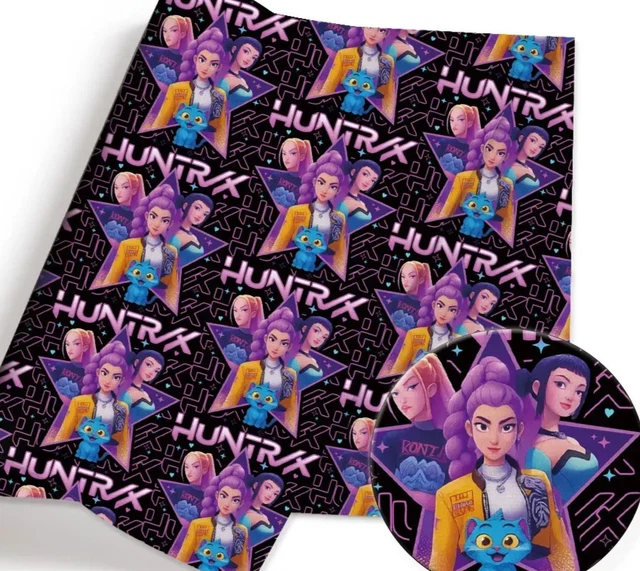 TISSU POLYCOTON KPOP Demon Hunters Huntrix Demi Yard (18” X 55”) 47533 ...
