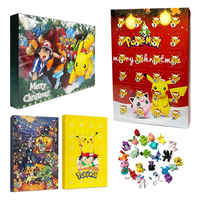 CALENDRIER DE L'AVENT 2024 Noël Pokémon 24 Figurine Pikachu Cadeau ...