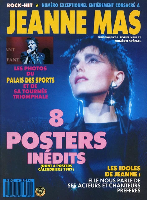 ROCK-HIT MAGAZINE #10, Jeanne MAS Special, 8 Giant Posters, 48 Pages ...