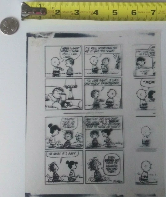 CHARLIE BROWN SNOOPY Peanuts Daily Sheet Transparency Vintage Shultz 6 ...