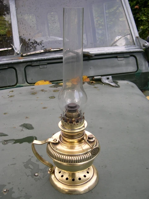 RARE HINKS CORONATION Centre Draught Kerosene Oil Lamp Working, With ...