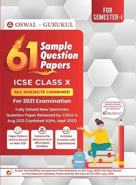 61 SAMPLE QUESTION Papers: ICSE Class 10 for 2022 Examination by Oswal ...