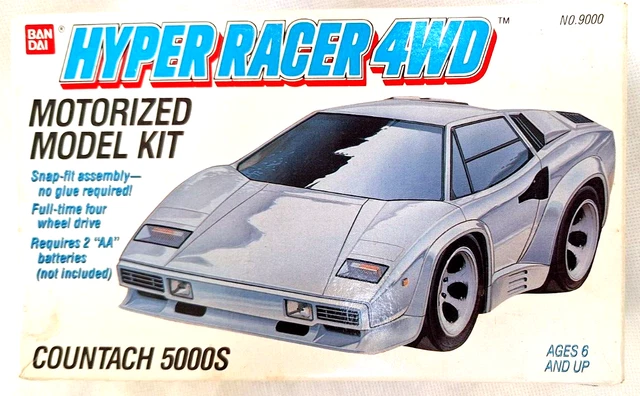 BANDAI - HYPER Racer 4wd Countach 5000S Motorized Model Assembled ...