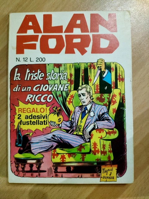 ALAN FORD ORIGINALE n.12 Editoriale Corno Magnus Doppi Adesivi Più Che ...