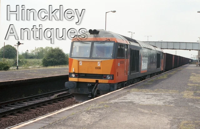 35MM NEGATIVE BRITISH Railway Diesel Freight Loco Class 60 60008 ...
