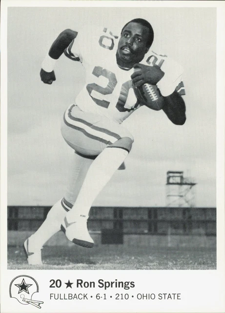 UNDATED TEAM ISSUED Image of Ron Springs of the Dallas Cowboys Running ...