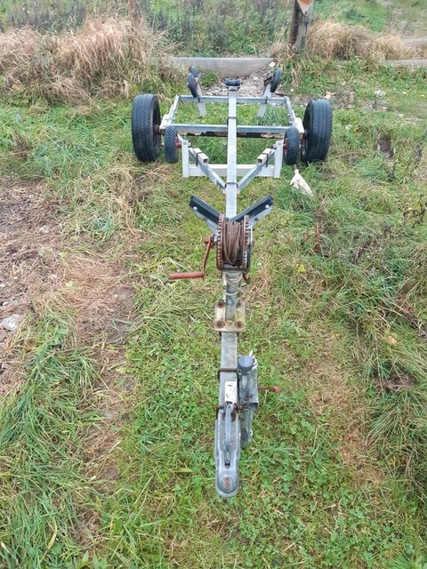 HARBECK BOOTSTRAILER HAFENTRAILER mit Rollen, Windenstand, Seilwinde ...