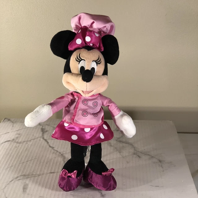 DISNEY JUNIOR MINNIE Mouse Pink Chef Baker Outfit 11" Just Play ...