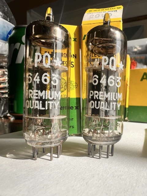 MATCH PAIR AMPEREX PQ 6463 NOS NIB Holland Vacuum Tube Premium Matched Date Code £236.51 ...
