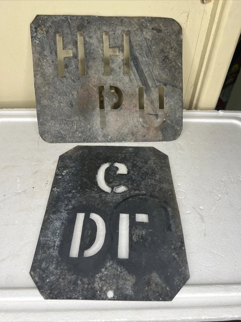 VINTAGE TIN WOOL Bale Stencils 2 Of Farming, Shearing South Australian ...