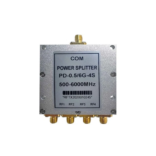 POWER DIVIDER 4PORT Connector 056 to 6 GHz Low Loss High Isolation ...