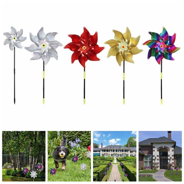 GOLDEN DESIGN DIY Whirl Pinwheels Bright Spinners Windmill Sparkly ...