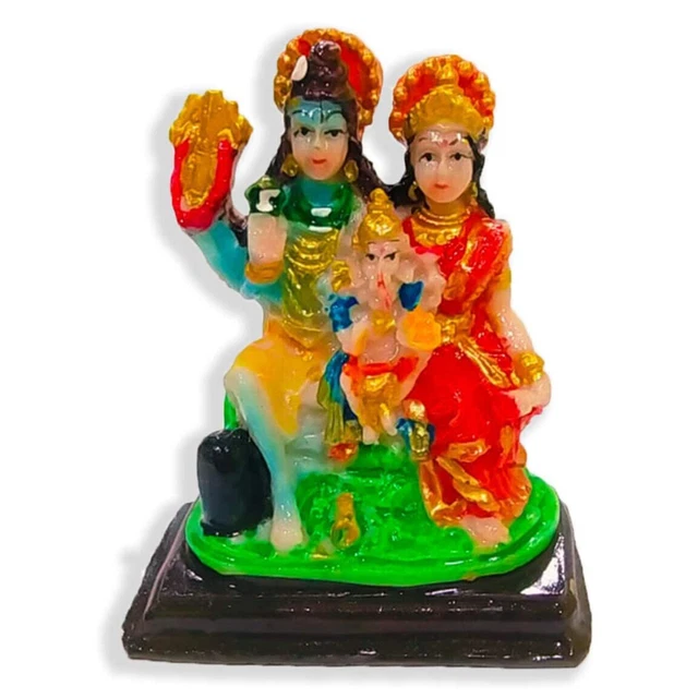 INDIAN TRADITIONAL SHIV Ji Parivar Statue Multicolor For Temple EUR 25 ...