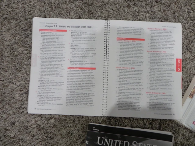 ABEKA UNITED STATES History Heritage of Freedom Textbook, Teacher, Quiz ...