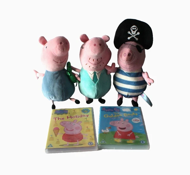 PEPPA PIG PLUSH Toys & DVD Bundle £3.00 - PicClick UK